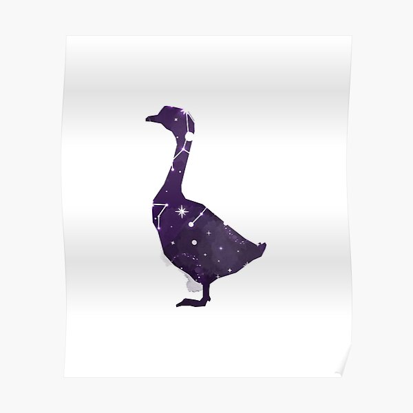 "Goose Constellations Watercolor Design" Poster for Sale by spacestuff ...