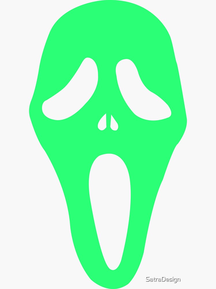"SCREAM FACE" Sticker for Sale by SatraDesign | Redbubble