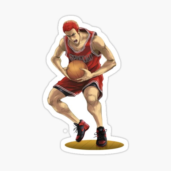 "Hanamichi Sakuragi, Slam Dunk, SHOKOCU Classic " Sticker for Sale by ...