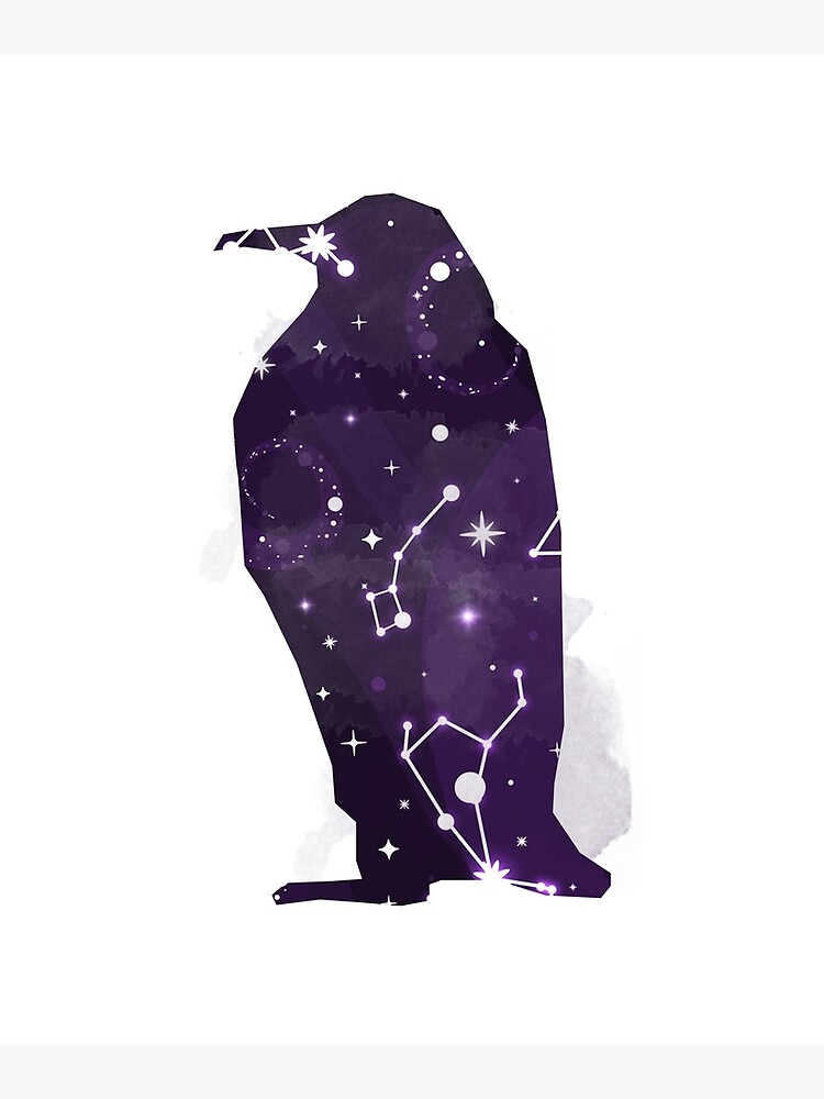 "Penguin Constellations Watercolor Design" Art Print for Sale by ...