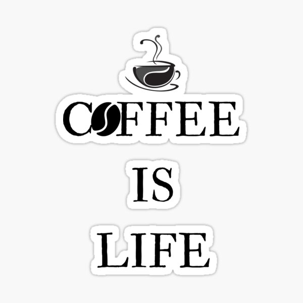 Pegatina «El café es vida | Estudio de visión gráfica» de MarlonHaudek ...