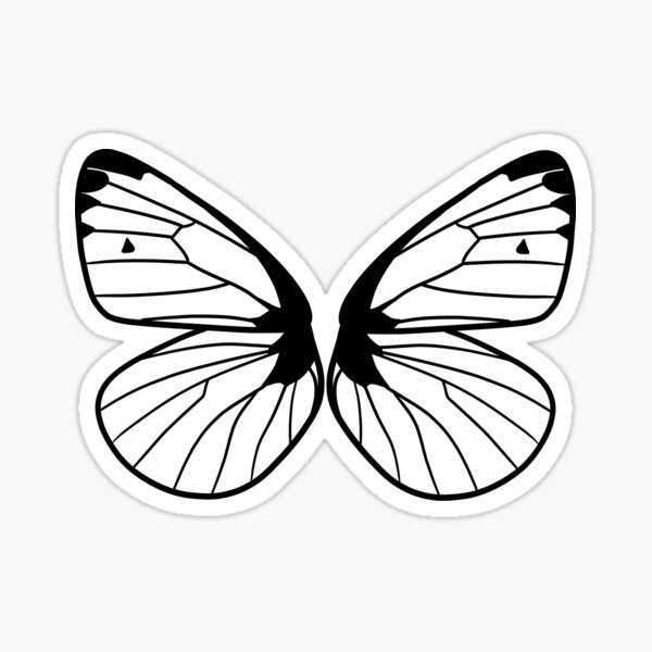 "Butterfly Wings" Sticker for Sale by tibbyt123 | Redbubble