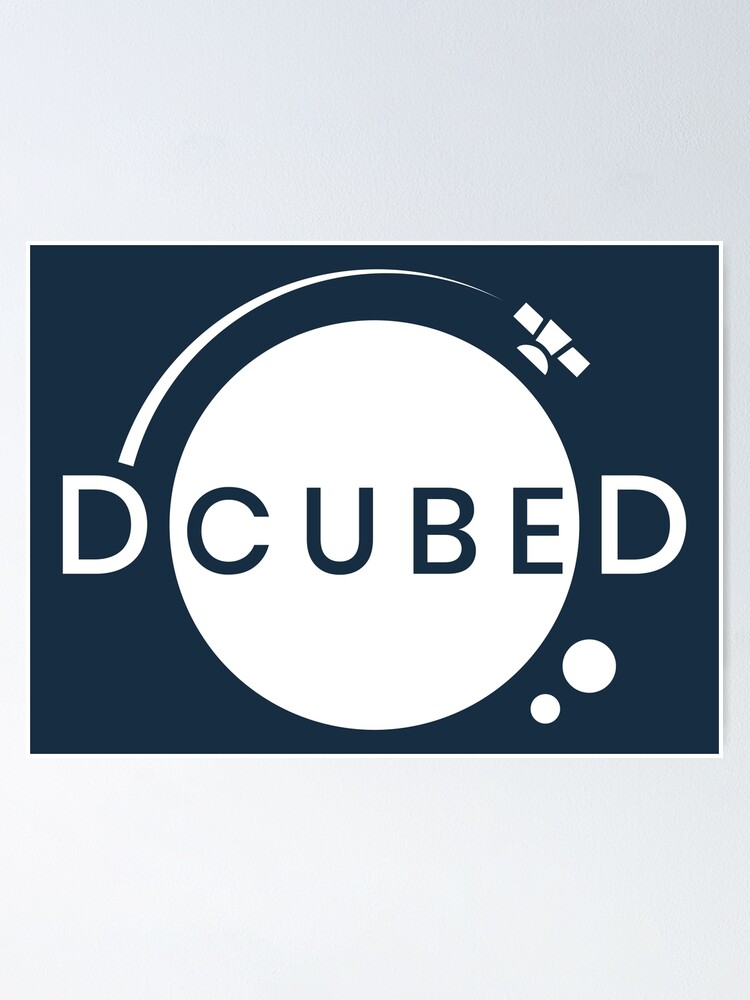 "DcubeD Logo White" Poster for Sale by DcubeDSpace | Redbubble