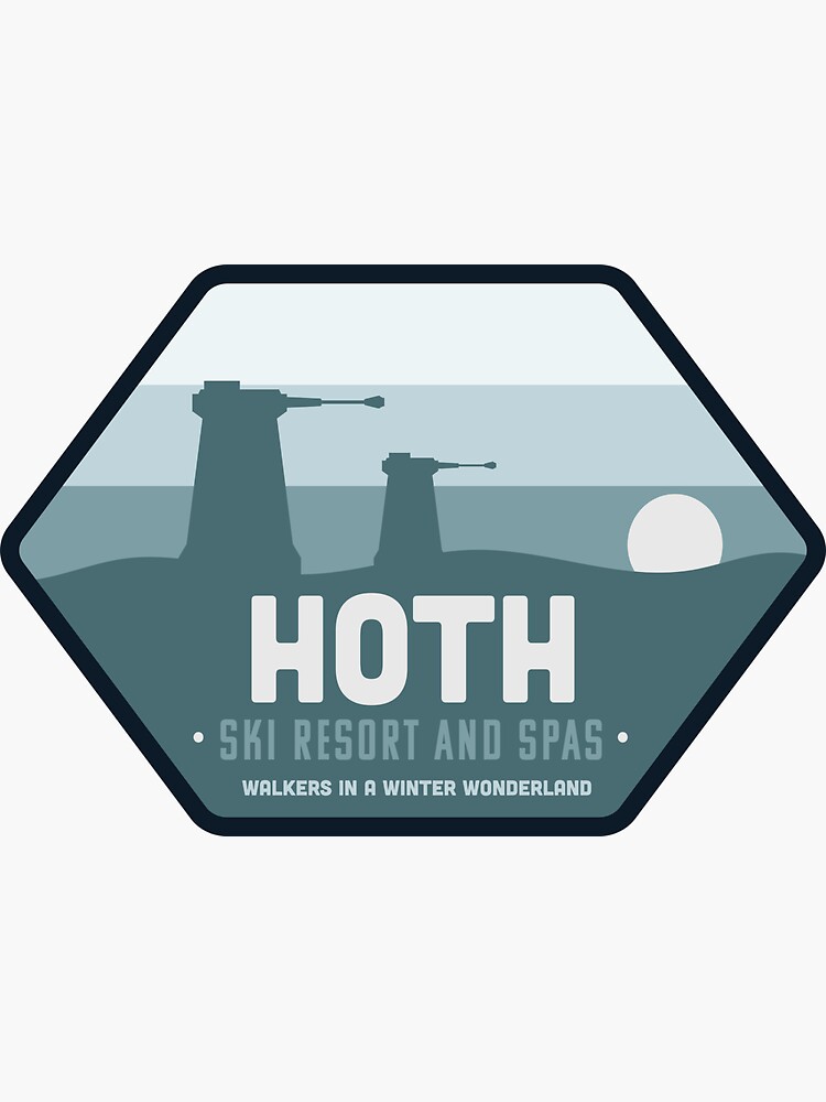 "Hoth Ski Resort - Walkers in a Winter Wonderland" Sticker for Sale by ...