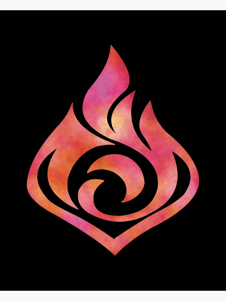 "Element Pyro by Genshin Impact" Poster for Sale by IkaruStore | Redbubble