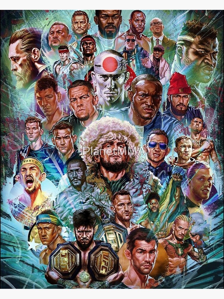 "The art of MMA poster" Art Print for Sale by PlanetMMA | Redbubble