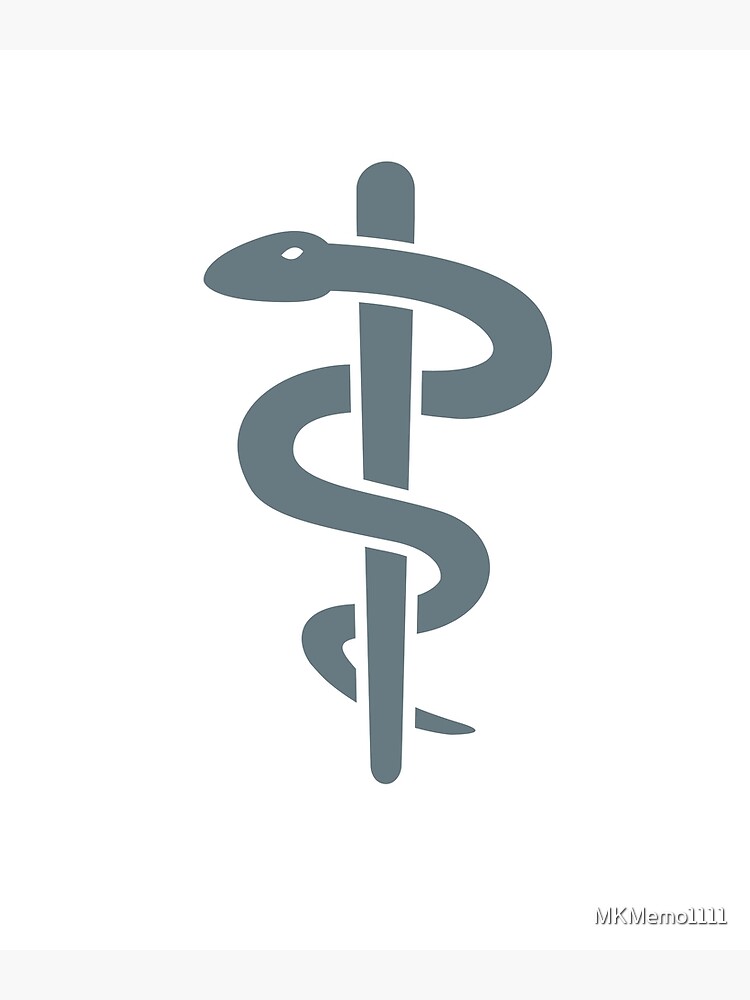 "Medizinisches Symbol Stab des Aesculapius Aesculapius Asklepios Stab ...
