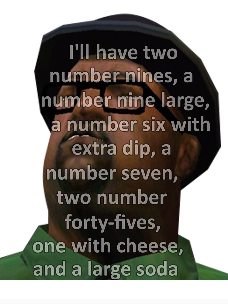 "Big Smoke (two number 9s)" T-shirt for Sale by toptrenddesigns ...