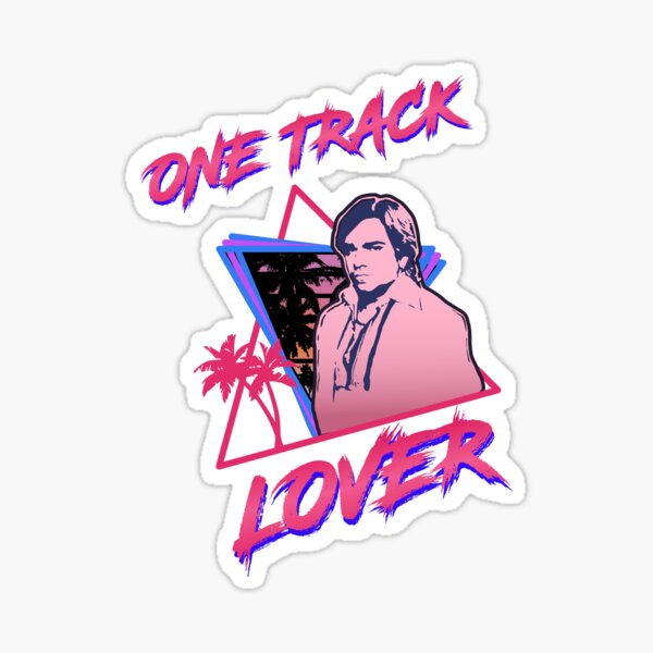 "One Track Lover" Sticker by comicbookdude | Redbubble