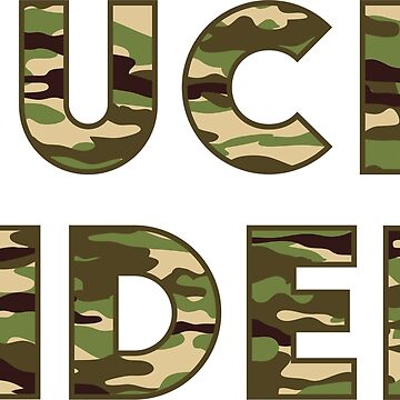 "Buck Fiden Camo" Sticker for Sale by artvia | Redbubble
