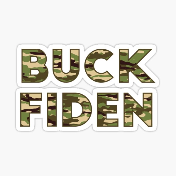 "Buck Fiden Camo" Sticker for Sale by artvia | Redbubble