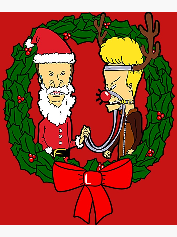 "Beavis and butthead christmas " Poster for Sale by Brief1198 | Redbubble