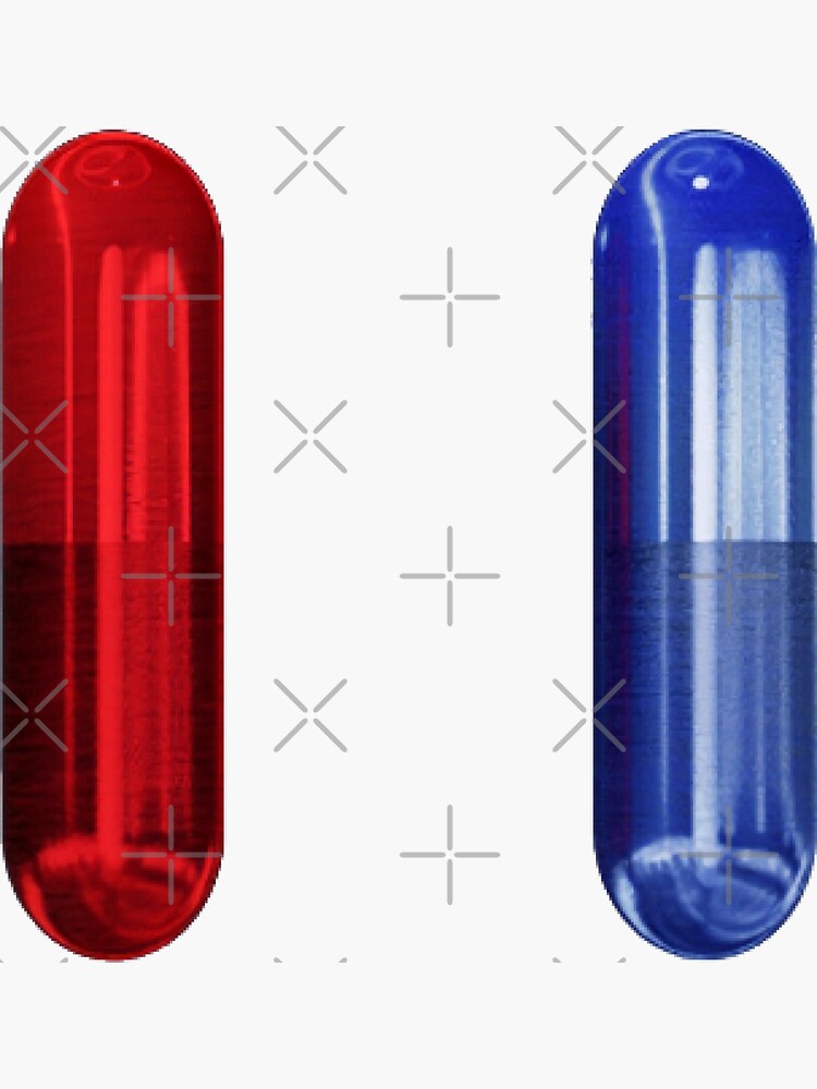 "The Matrix 4 - Blue Pill Red Pill" Sticker for Sale by MrYanYan ...