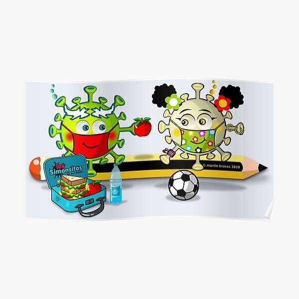 "Lola and Simonsito having lunch at recess" Poster for Sale by ...