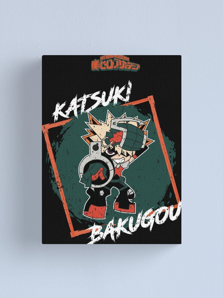 "MY HERO ACADEMIA (BNHA) KATSUKI BAKUGOU CHIBI (GRUNGE STYLE)" Canvas ...