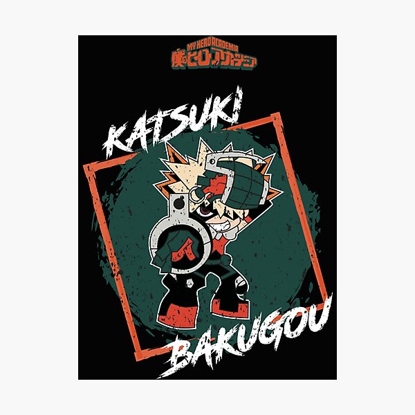 "MY HERO ACADEMIA (BNHA) KATSUKI BAKUGOU CHIBI (GRUNGE STYLE ...