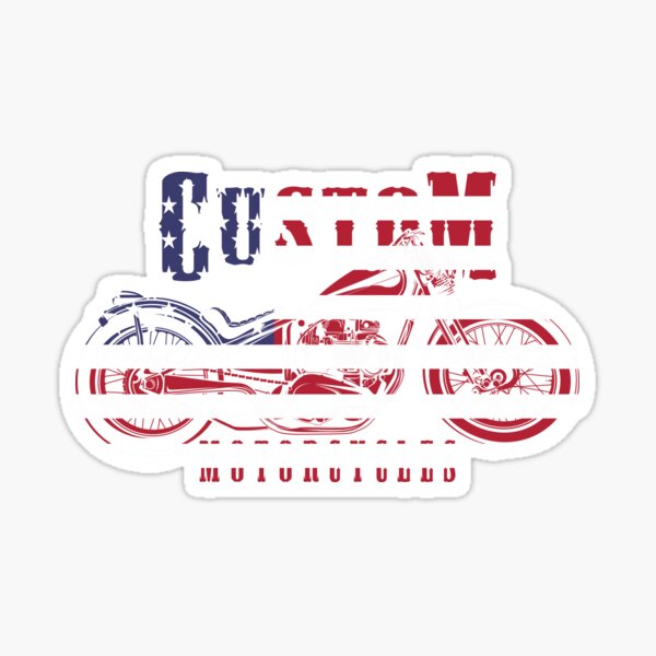 "Custom Motorcycles" Sticker for Sale by Arrdiansyh | Redbubble