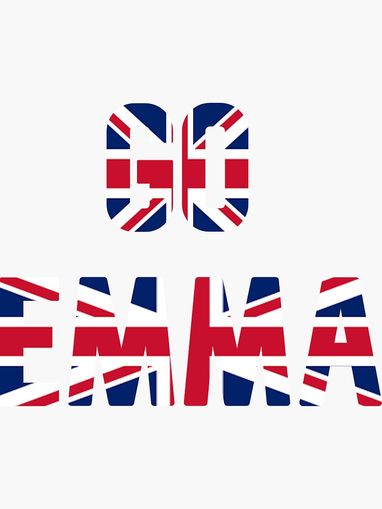 "Go Emma" Sticker for Sale by ArtDeVivreDeco | Redbubble