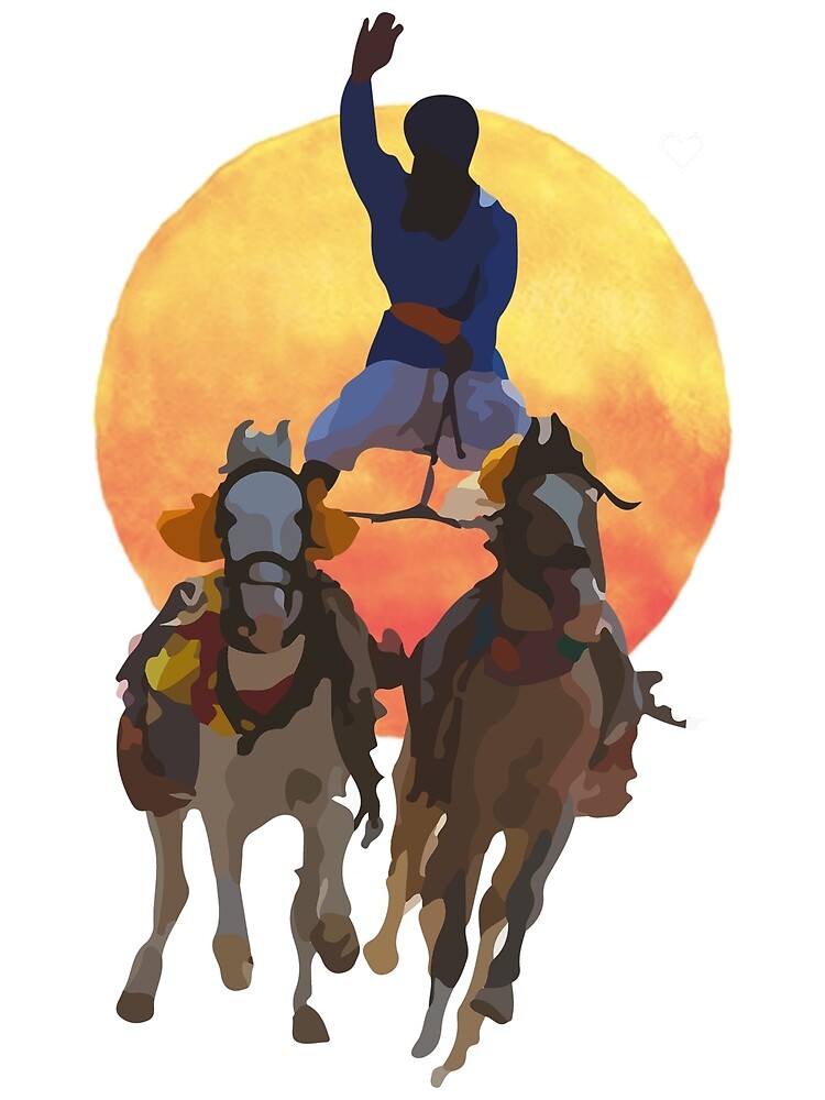 "Nihang Singh on Horses" Art Print for Sale by ImmortalDaggers | Redbubble