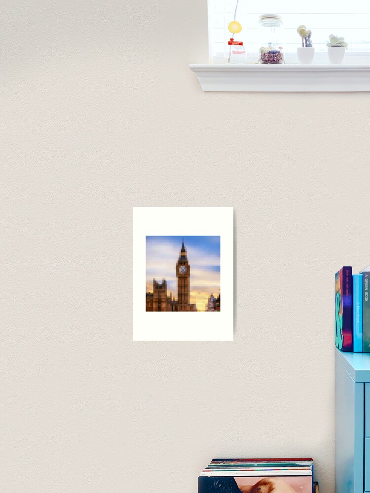 "Big Ben Pixel Art" Art Print for Sale by PixelArtTees | Redbubble