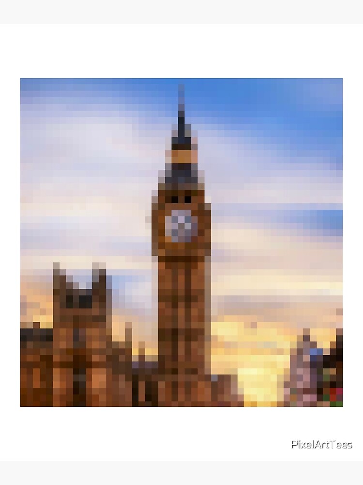 "Big Ben Pixel Art" Art Print for Sale by PixelArtTees | Redbubble