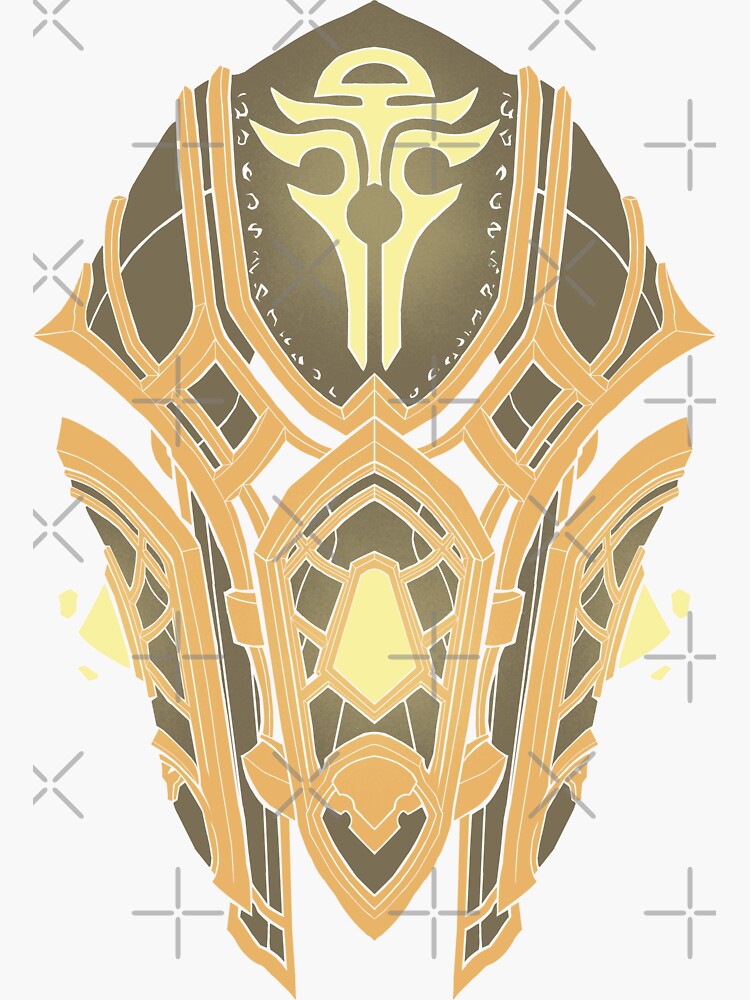 "Lightforged Draenei Crest" Sticker for Sale by All-Sorts | Redbubble
