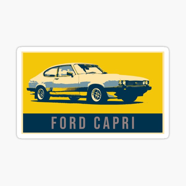 " Illustration Pop Art Ford Capri" Sticker for Sale by VikingZen ...