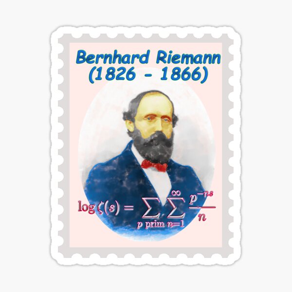 "Postage stamp Riemann's Hypothesis" Sticker for Sale by GePadeSign ...