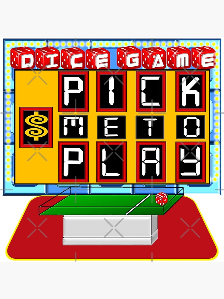 "Game Show - TPIR (The Price Is...) Dice Game Pick Me" Art Print by ...