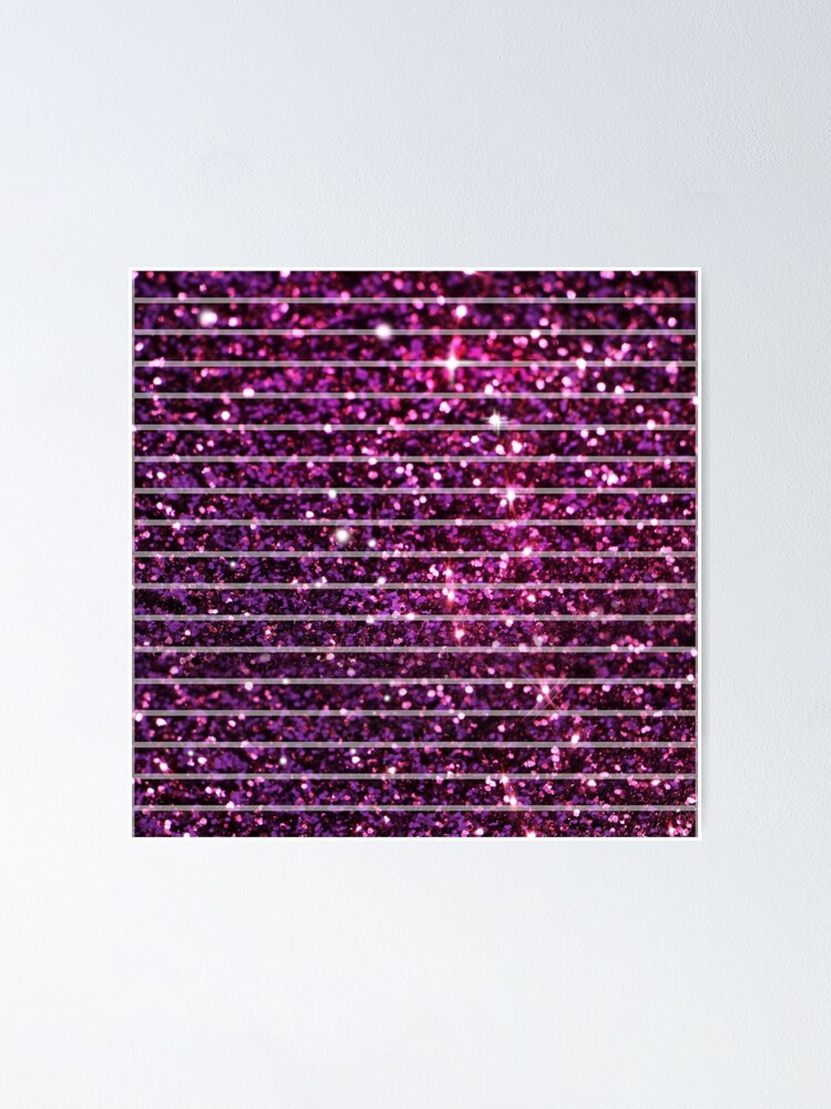 "Pink glitter lines" Poster for Sale by Patternarts | Redbubble