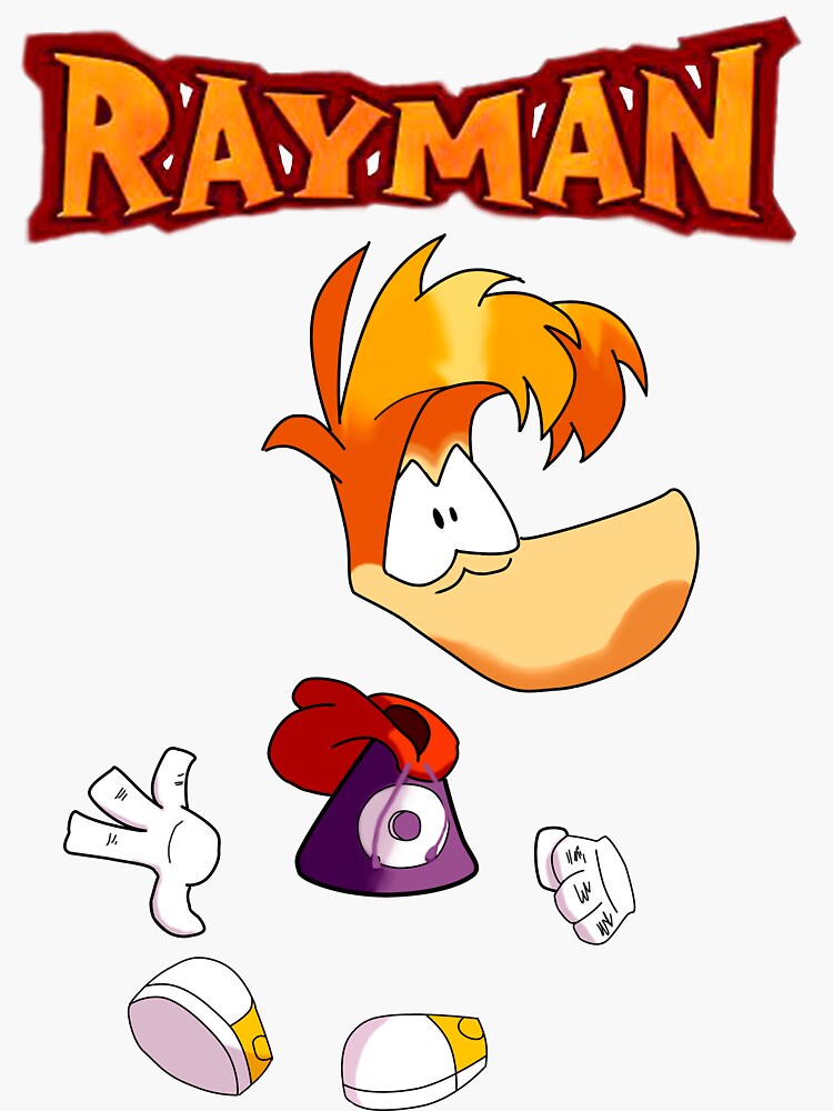 "Rayman" Sticker for Sale by MatrizGeek | Redbubble