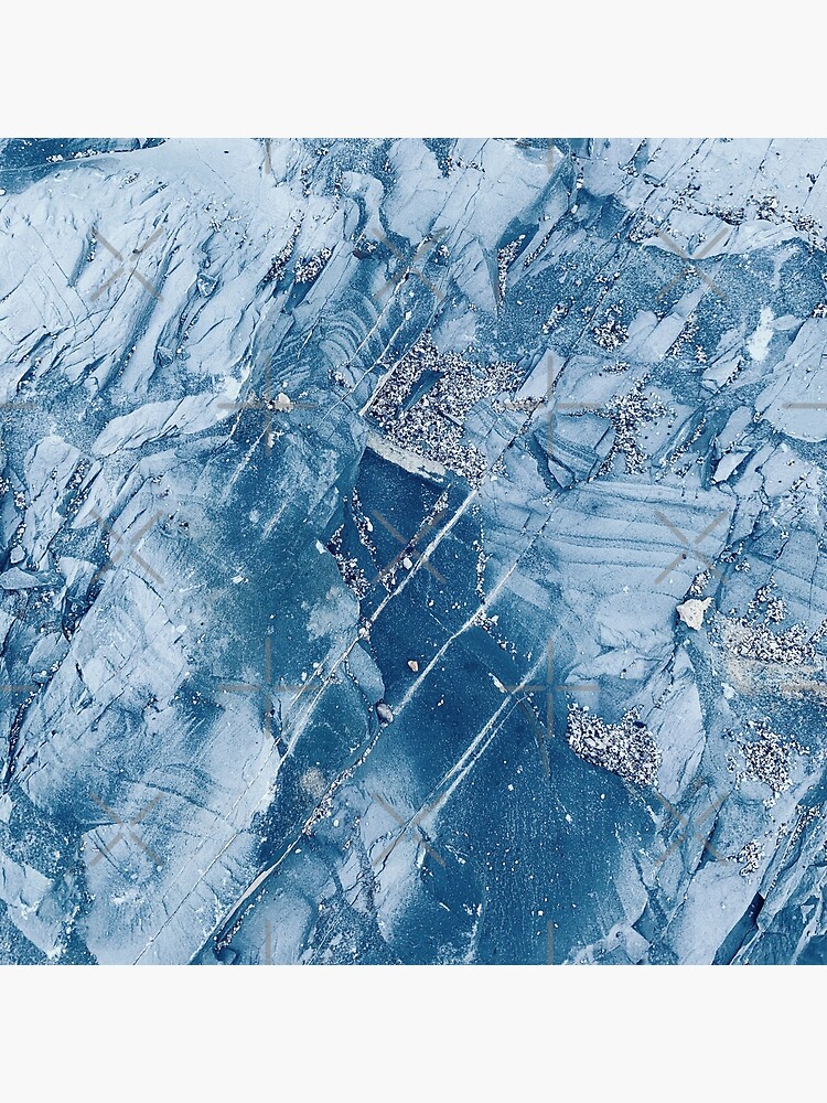 "Frozen Blue Ocean Wave Abstract Art - Blue Ocean Waves Abstract Art ...