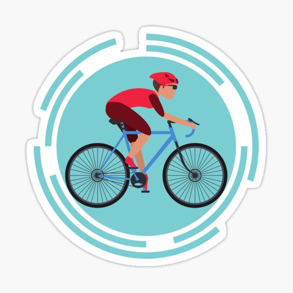 "I Love Bicyle Racing" Sticker for Sale by usmanrana | Redbubble