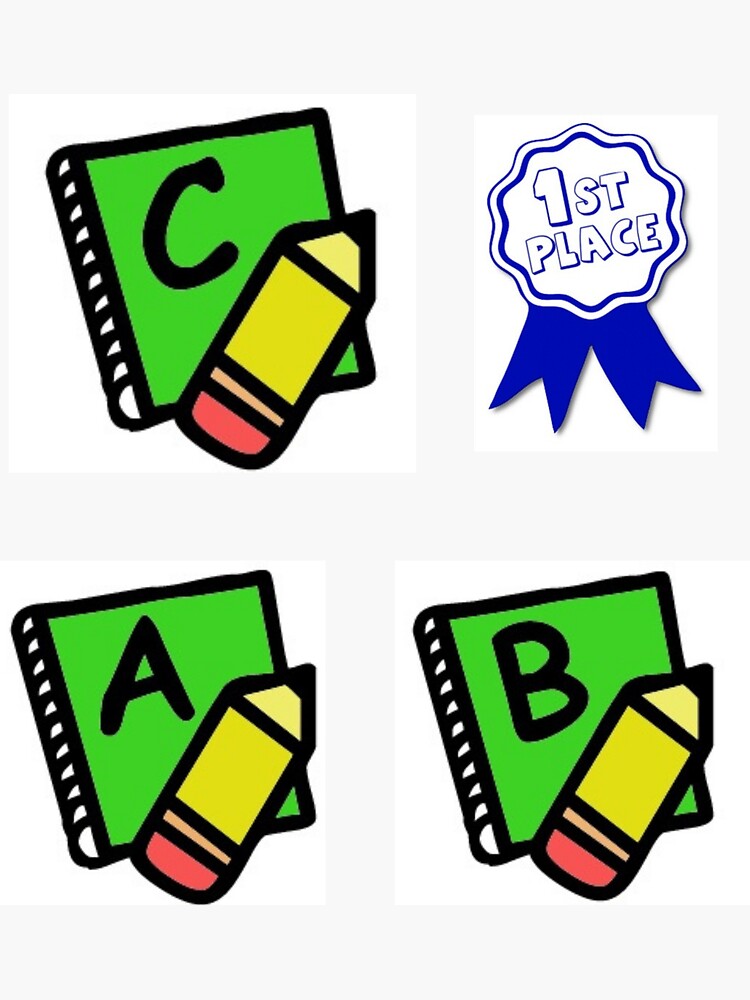 "School grade stickers" Sticker for Sale by TVBob | Redbubble