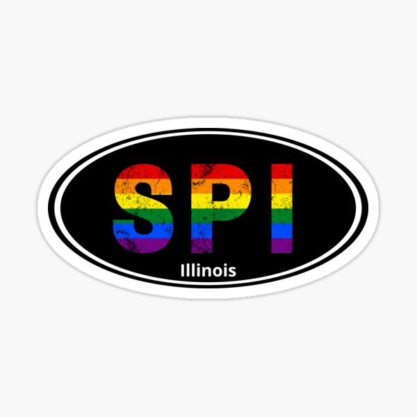"Springfield Illinois Rainbow Pride" Sticker for Sale by ShowMePride ...