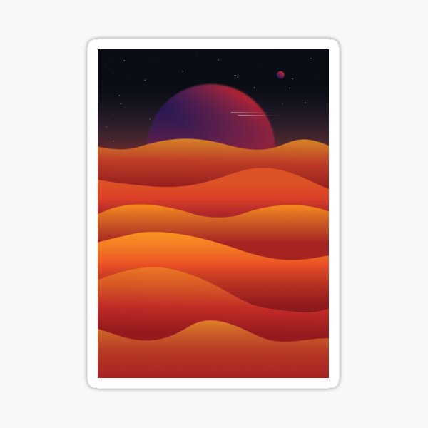 "Dunes" Sticker for Sale by arctide | Redbubble