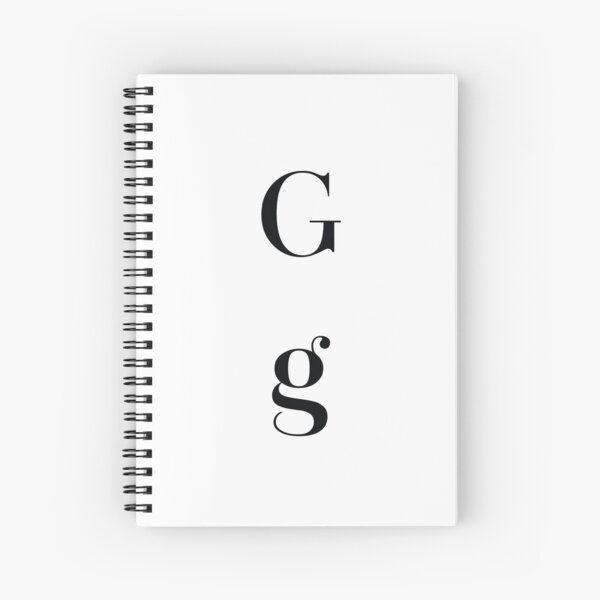 Cuaderno de espiral «Diseño inicial de la letra G en minúscula y ...