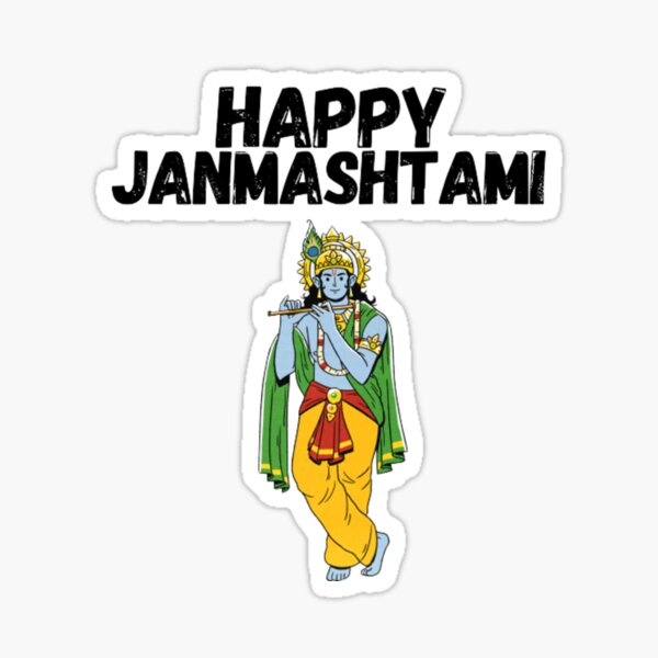 "janmashtami" Sticker for Sale by kirox | Redbubble