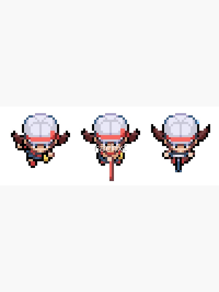 "HeartGold SoulSilver Lyra 3 Sprites" Poster for Sale by rachxt | Redbubble