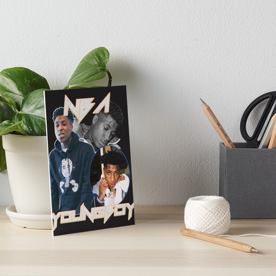 "NBA YOUNGBOY" Art Board Print for Sale by gandykludwig | Redbubble