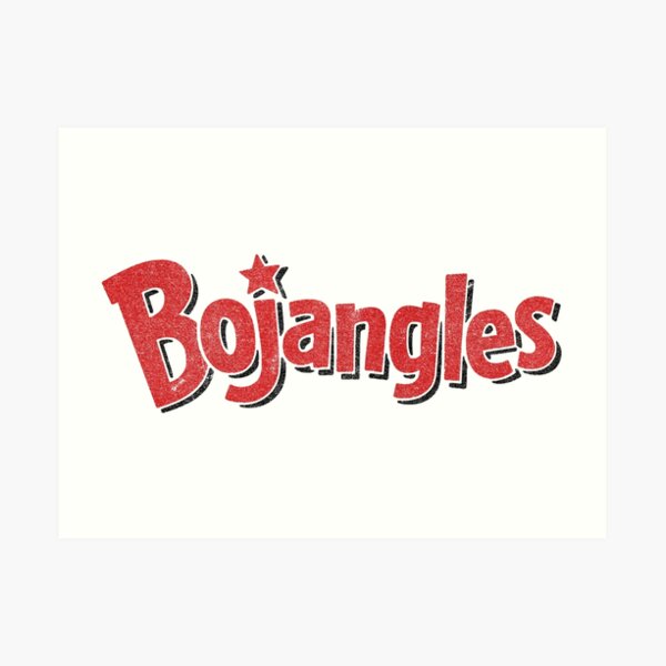 "Bojangles - Vintage Faded Texture Logo" Art Print for Sale by sticker ...