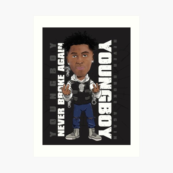 "NBA YOUNGBOY" Art Print by gandykludwig | Redbubble