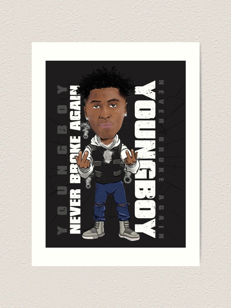"NBA YOUNGBOY" Art Print by gandykludwig | Redbubble