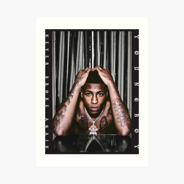 "NBA YOUNGBOY" Art Print for Sale by gandykludwig | Redbubble