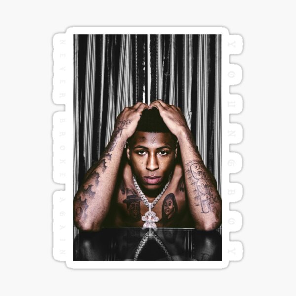 "NBA YOUNGBOY" Sticker for Sale by gandykludwig | Redbubble