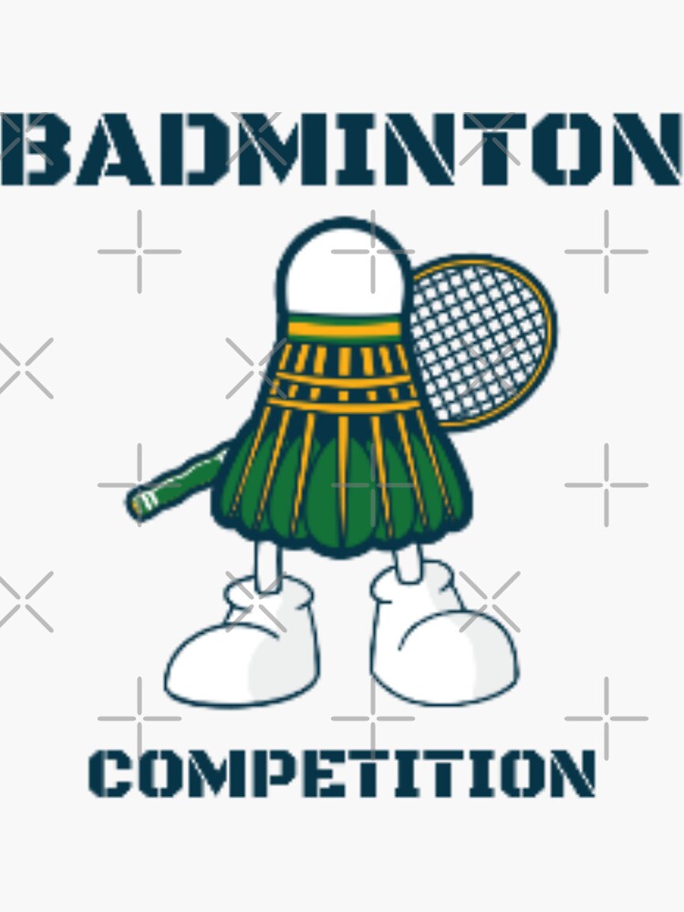 "Badminton Competition" Sticker for Sale by Moni3572 | Redbubble