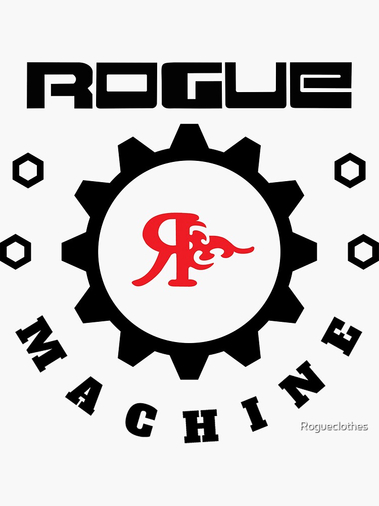 "ROGUE MACHINE" Sticker for Sale by Rogueclothes | Redbubble