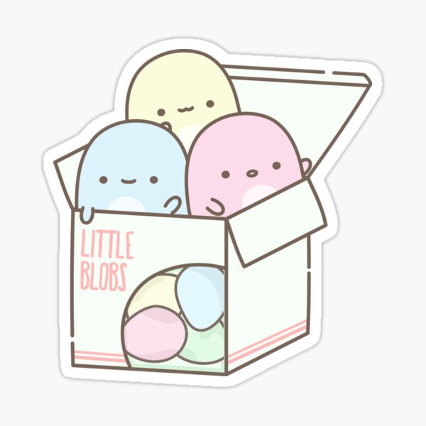 "Little Blobs Box of Candy " Sticker for Sale by ItsaTing | Redbubble