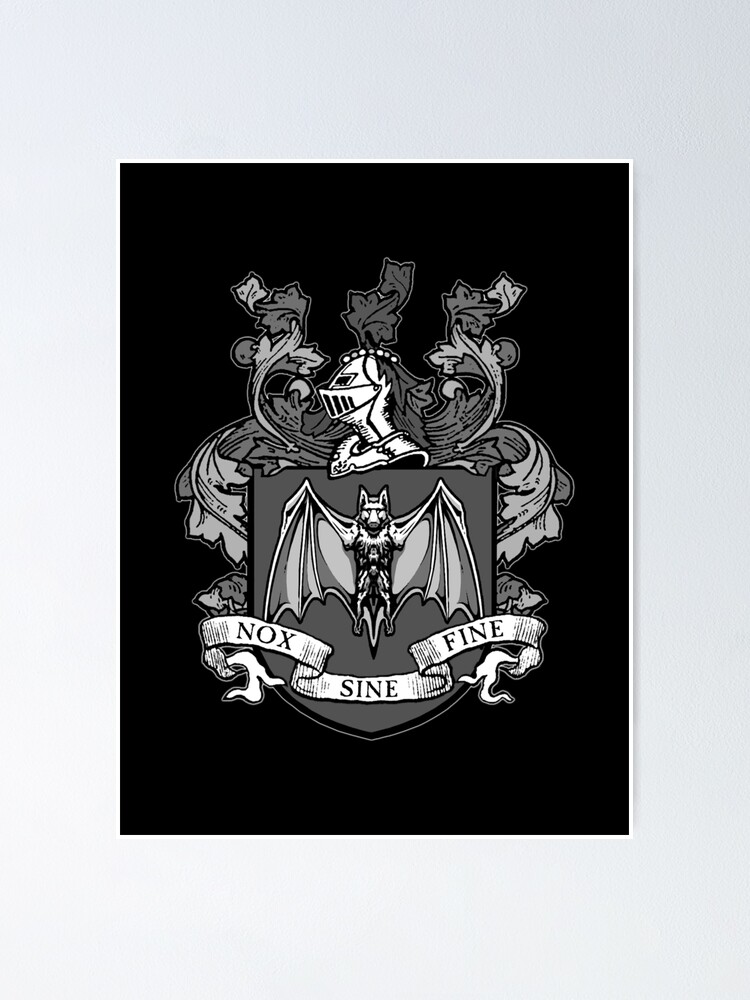 "Bat Crest" Poster for Sale by artofadornment | Redbubble