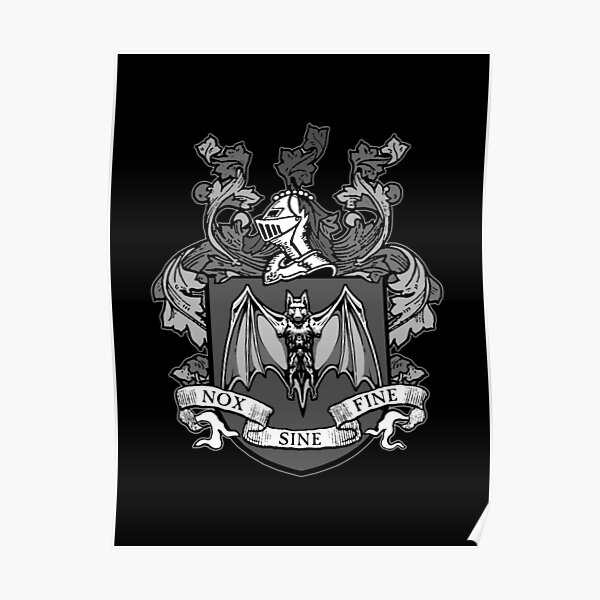 "Bat Crest" Poster for Sale by artofadornment | Redbubble